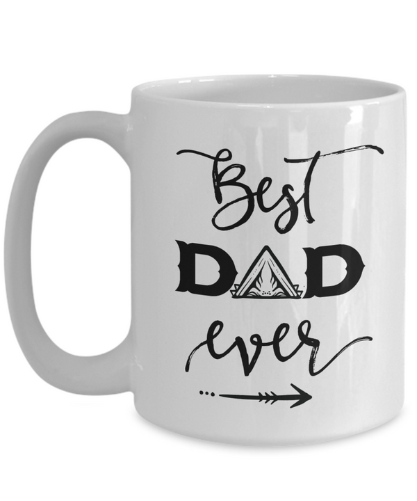 Best Dad Ever Coffee Mug Tea Cup Father's Day Gift Idea - RANSALEX